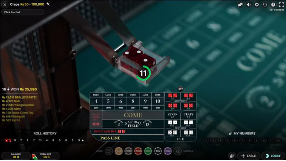 Live Craps Game - Evolution - Strategy & Review 2024 Updated